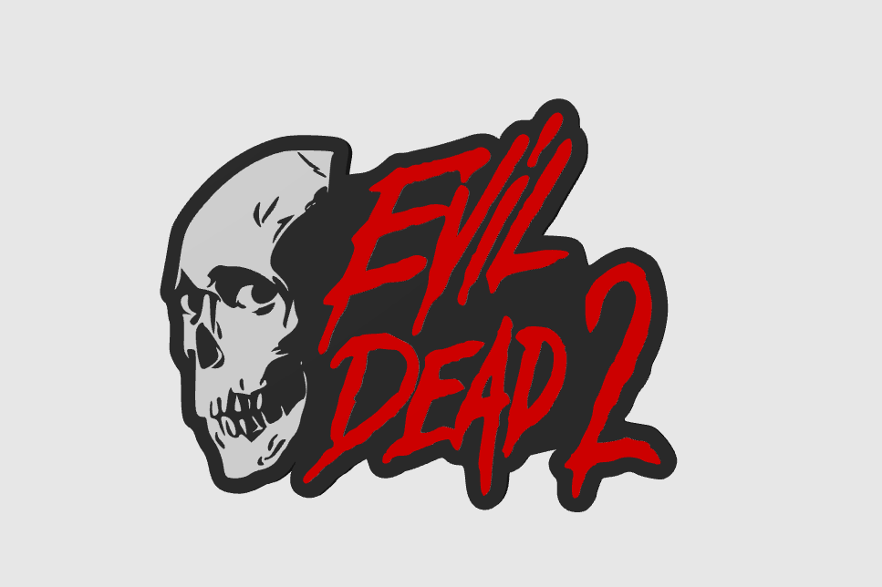 Evil Dead 2 With Skull Horror Freestanding Display Plaque ...