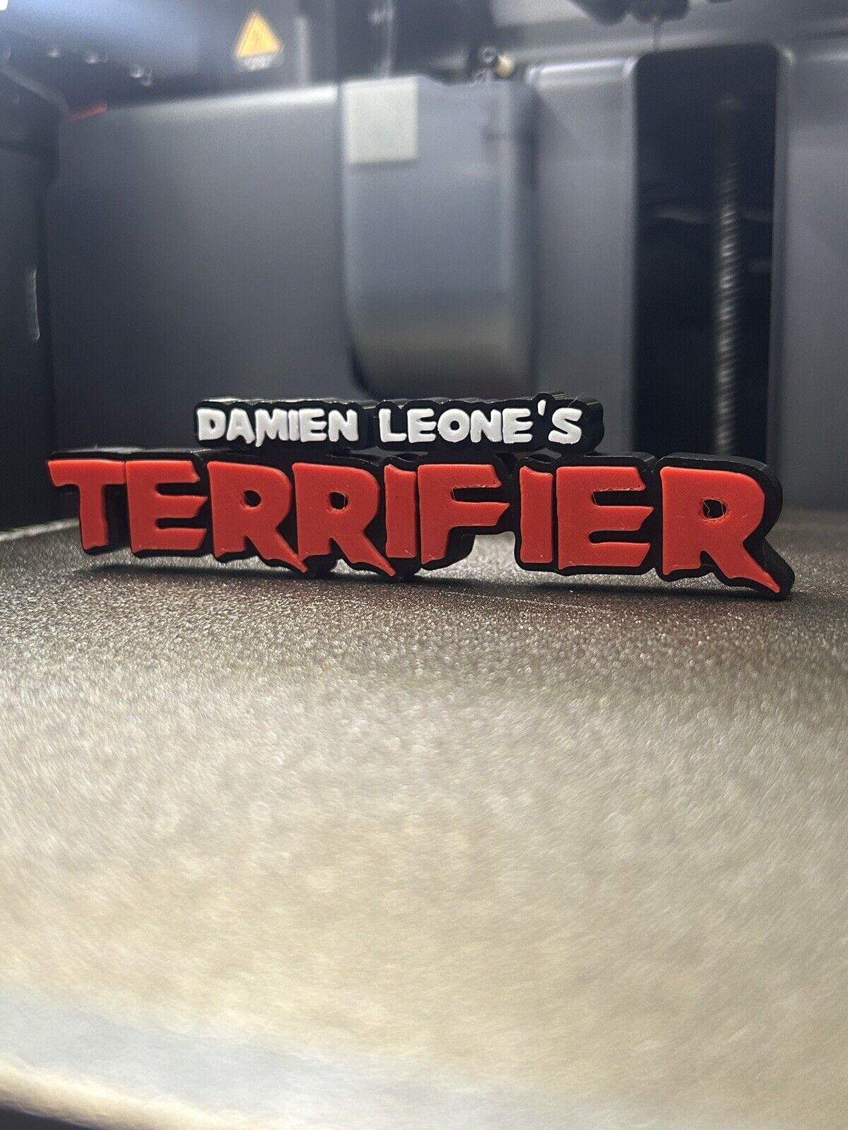 Damien Leone's Terrifier Free Standing Display Plaque, 3D Printed ...