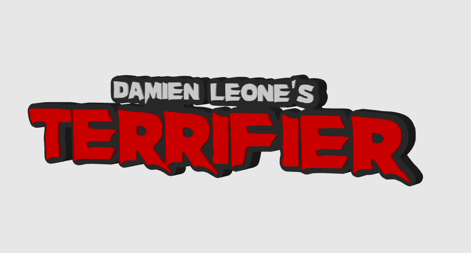 Damien Leone's Terrifier Free Standing Display Plaque, 3D Printed ...
