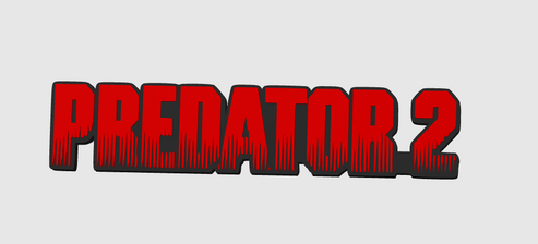 Predator 2 Logo Horror Freestanding Display Plaque, 3D Printed ...